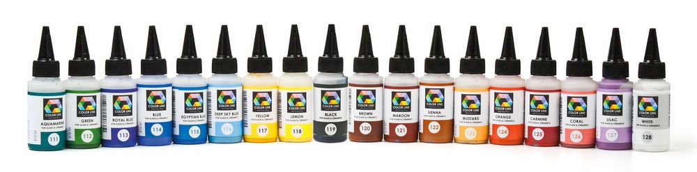 Color Line konturfärger - för konturlinje, borste och svamp